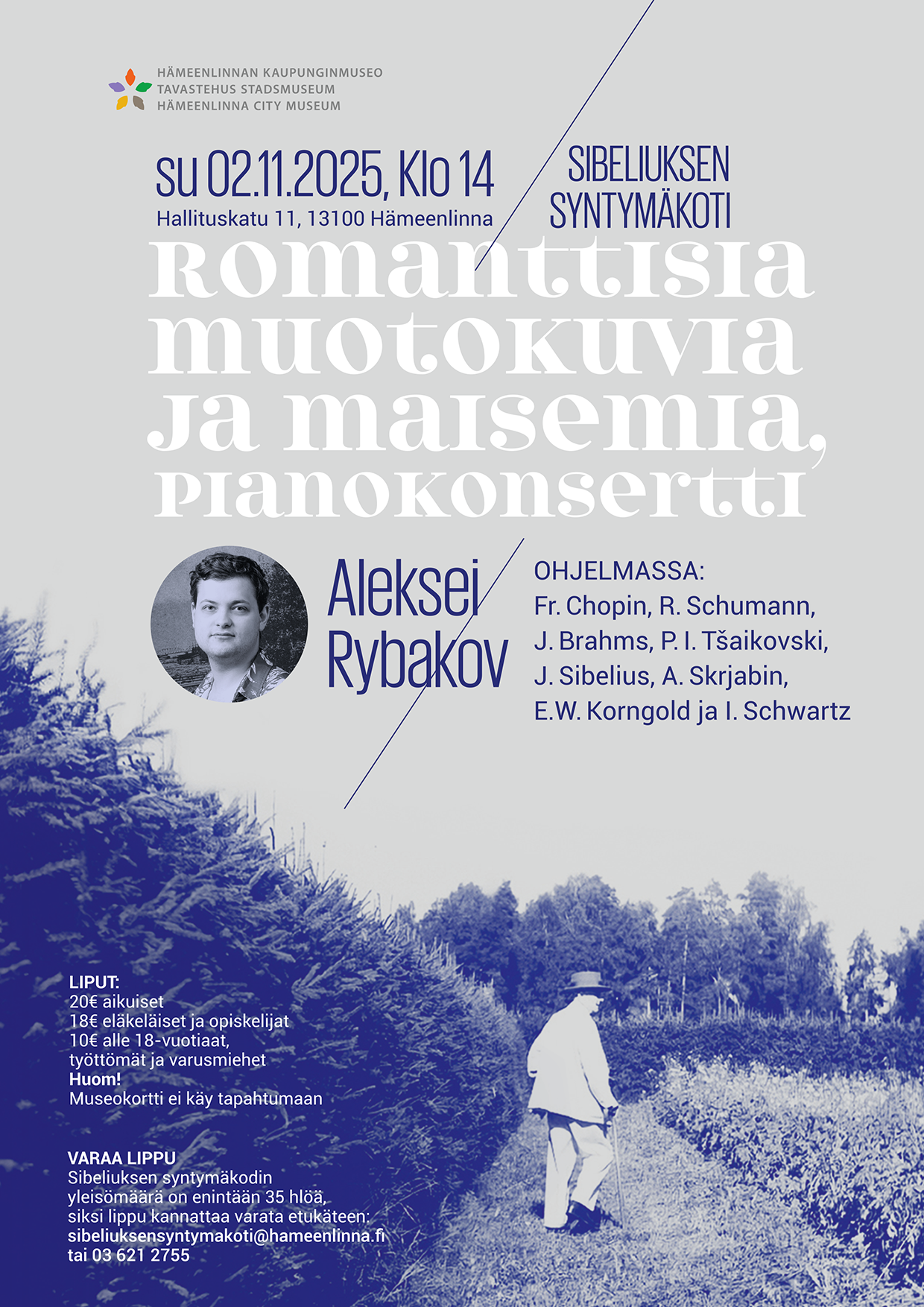 Konsertti: Aleksei Rybakov - Hämeenlinnan kaupunginmuseo